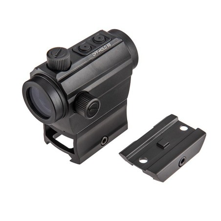 Micro point rouge et vert reflex montage haut ris noir