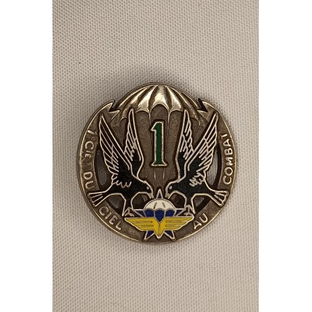 Insigne 1er rcp para 1ère compagnie numéroté